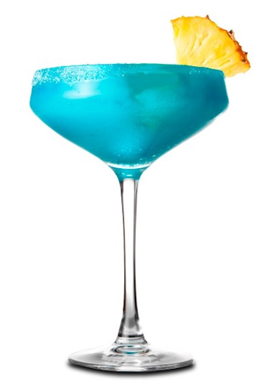 Azul Turquesa Cocktail mit Alentador Rose Tequila Likör - Happy Drinks