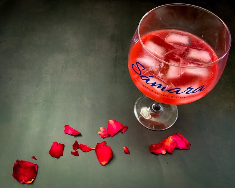 Rose Petal Samara Beauty - Der florale Aperitif mit Gin - Happy Drinks