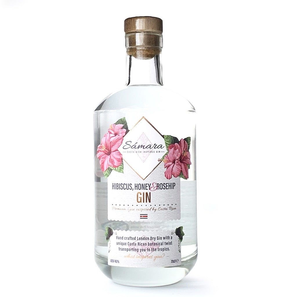 Samara Premium London Dry Gin Costa Rica inspiriert. Hibiskus & Honig ...