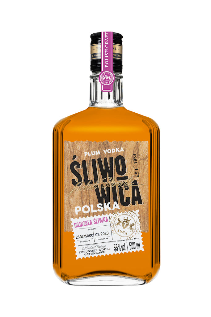 Sliwowica Złota Slivovitz – Polnische Pflaumen Okowita 0,5 l, Alk. 55% ...